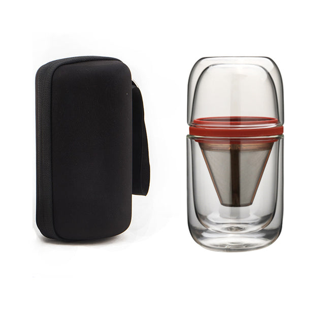 80ml Portable Glass Hand Drip Coffee Filter Set - Brewing Edge