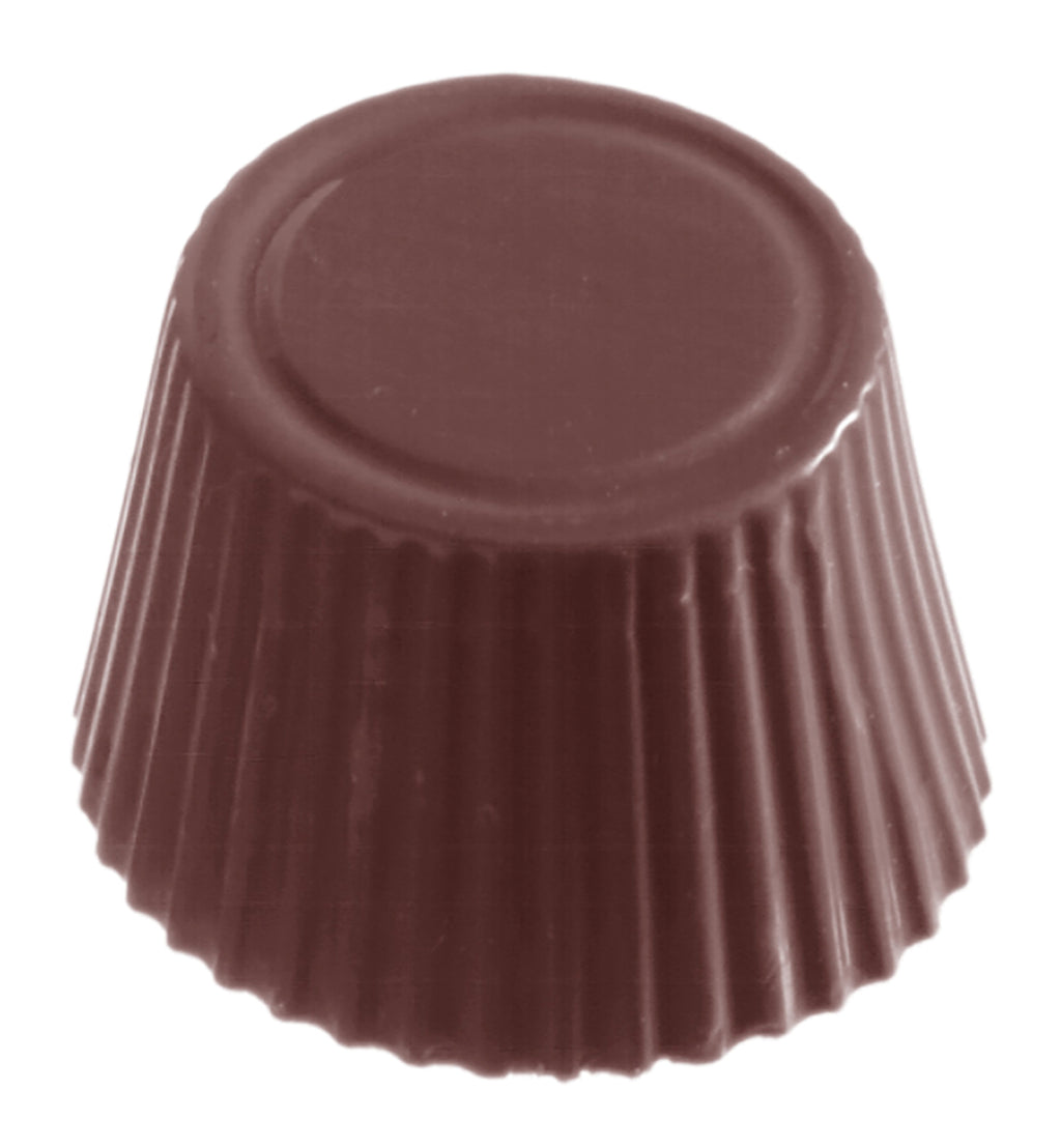 FLUTED CLYNDER SHAPE PC CHOCOLATE MOLD 21PCS/7G - KNICER